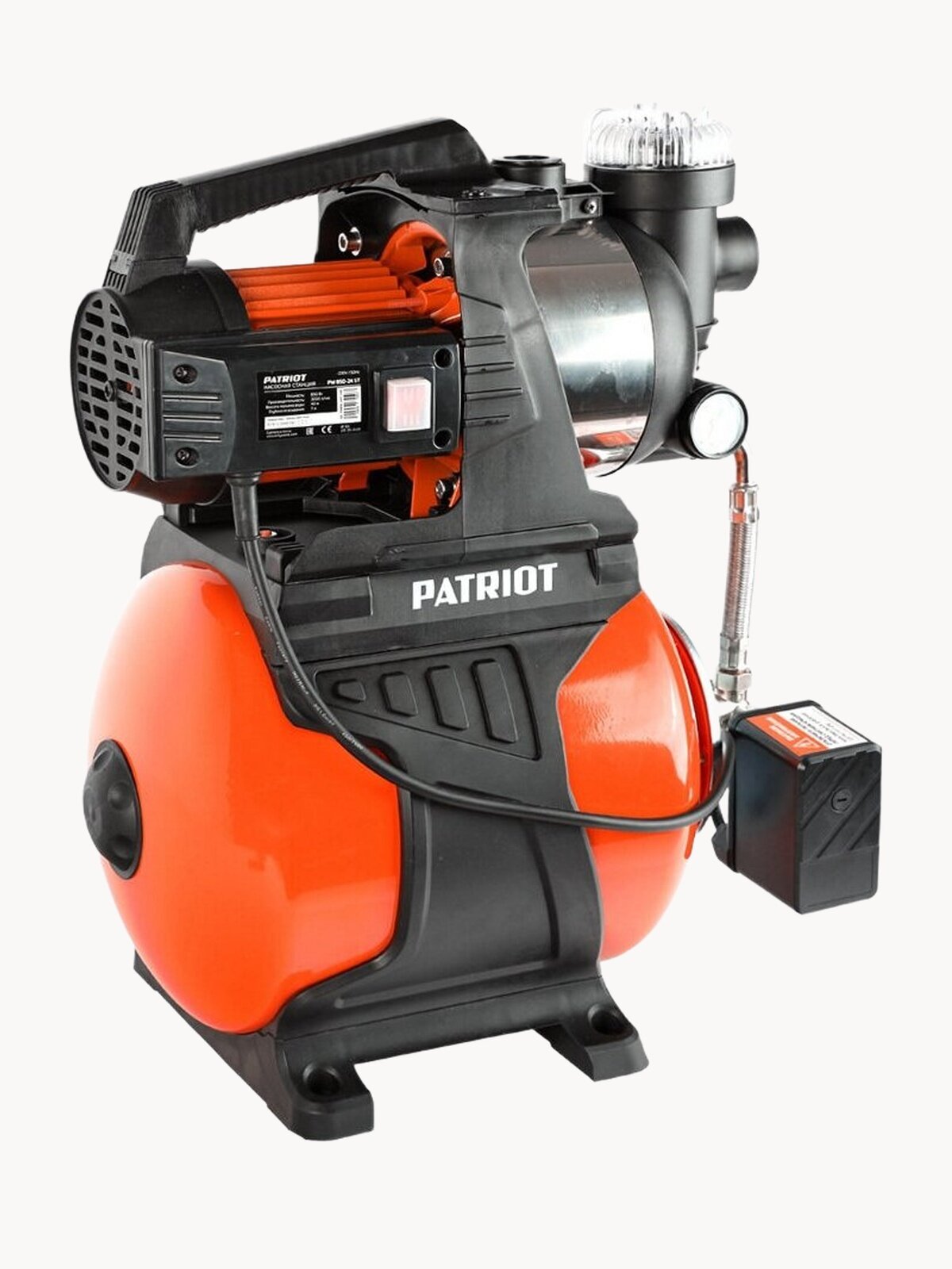 Насосная станция для воды PATRIOT PW 850-24 ST для дачи и дома, 850Вт, 3000л. час, объем 24л