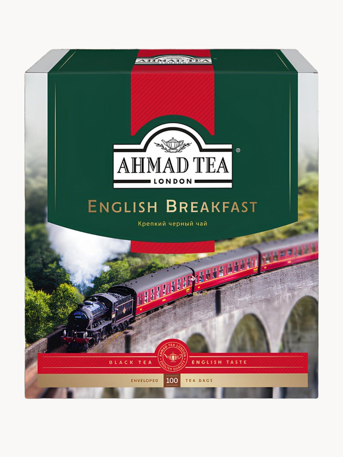 Чай черный Ahmad Tea English Breakfast в пакетиках, 100 пак.