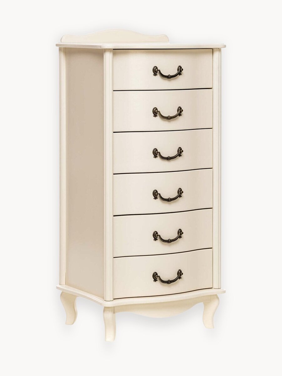 Комод узкий Джульетта PRIME ШхВ:49х107см (6 ящ.) цвет: дуб шампань