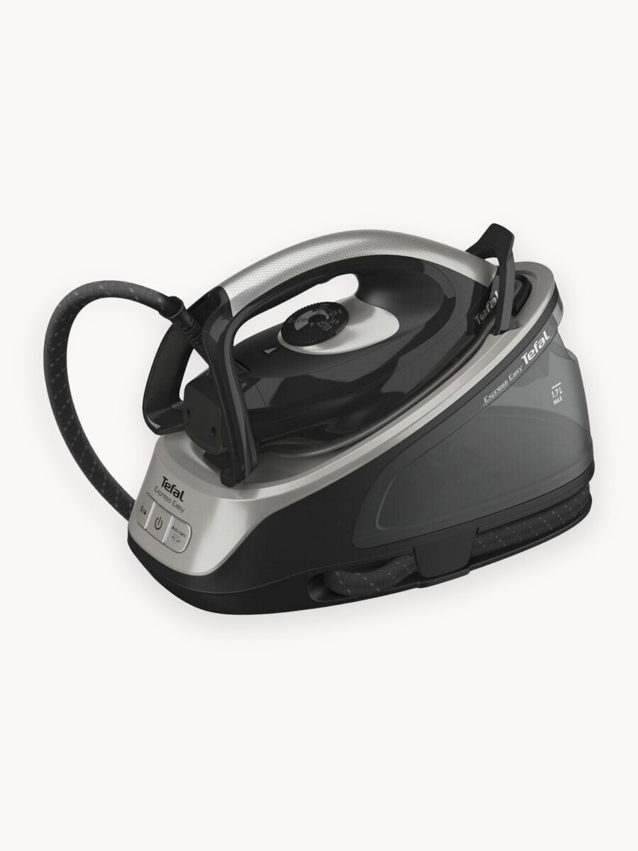 Парогенератор для одежды Tefal Express Easy SV6140E0 с вертикальным отпариванием, 6 бар, черный/серый