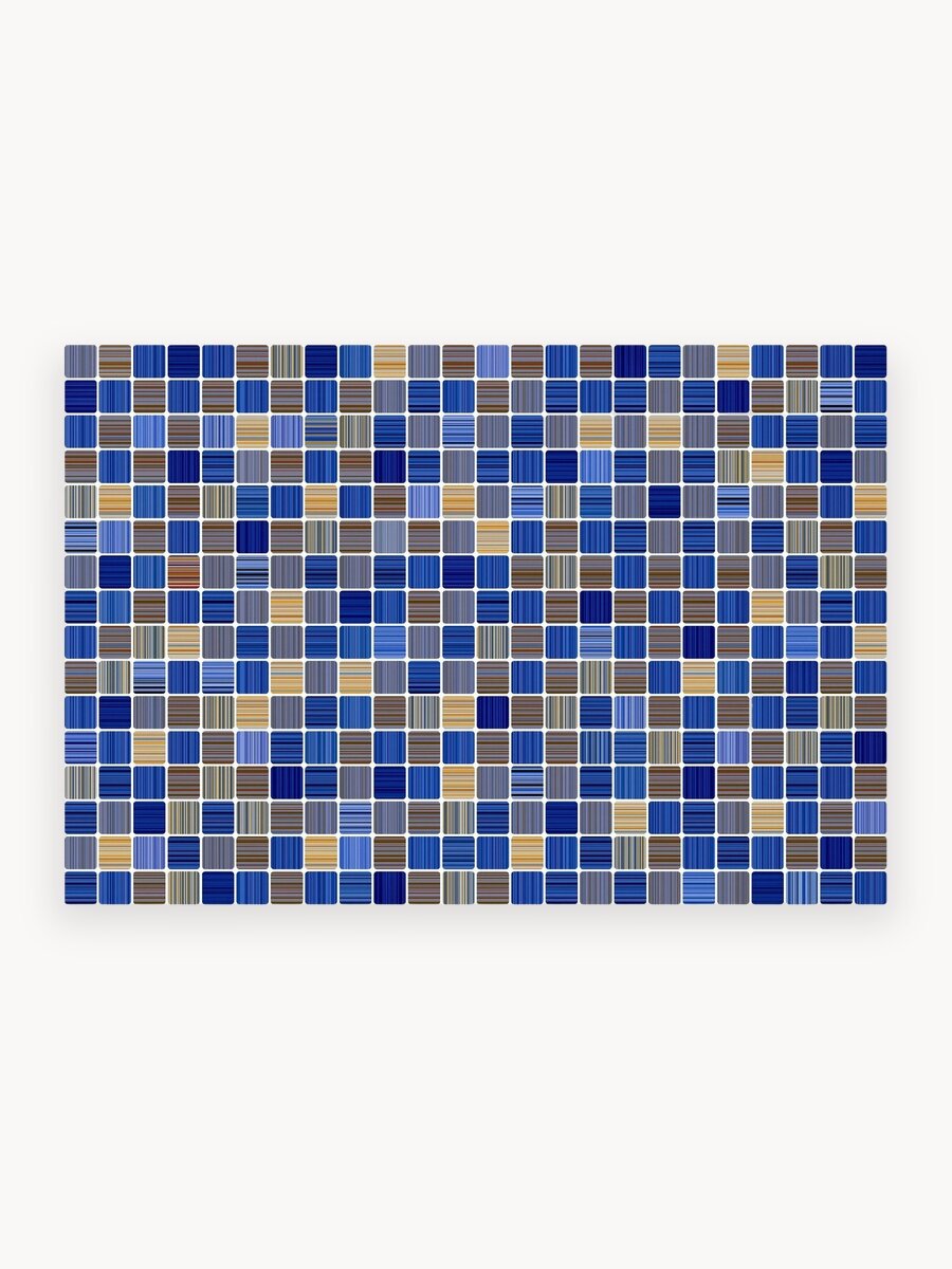 Плитка Керамин "Гламур", керамическая, 40x27,5 см, голубая, для стен