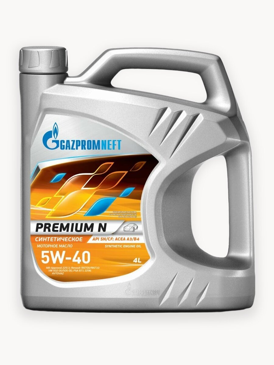 Моторное масло Газпромнефть "Premium N", 5W-40, синтетическое, 4л