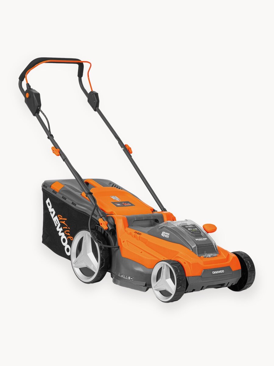Аккумуляторная газонокосилка DAEWOO DLM 4042Li SET с 2 АКБ 5 Ач и ЗУ
