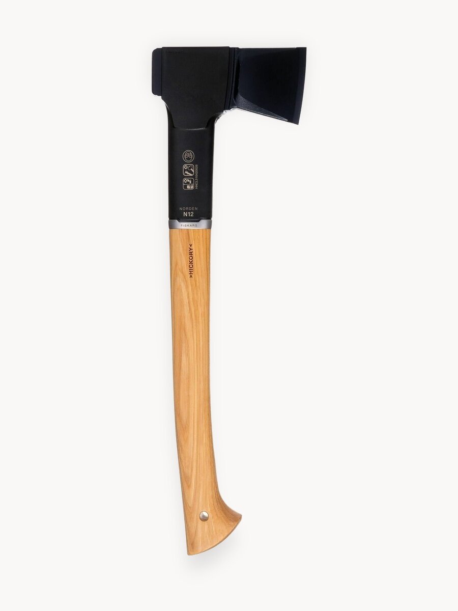 Топор колун универсальный FISKARS Norden N12 c точилкой и чехлом, рукоять гикори, 1,3 кг