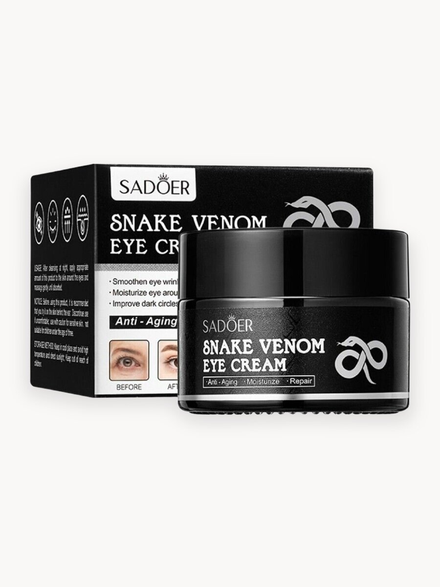 SADOER. Крем для кожи вокруг глаз против морщин со змеиным ядом, 30гр.