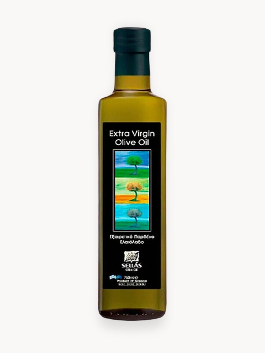 Оливковое масло 750мл Sellas (Греция, Пелопоннес, Extra Virgin, стекло)