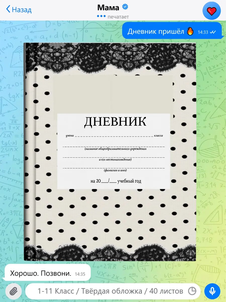 Школьный дневник с принтом y2k pinterest