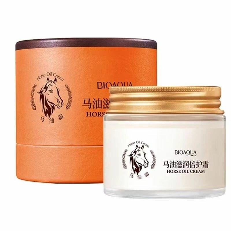 Horse Oil Cream, BIOAQUA (Увлажняющий крем для лица С лошадиным жиром), 70 г.