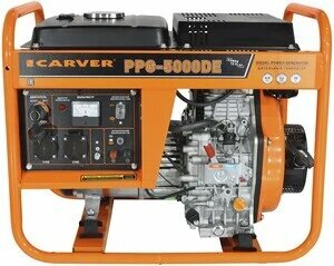 Генератор Carver PPG - 5000DE 3.6кВт