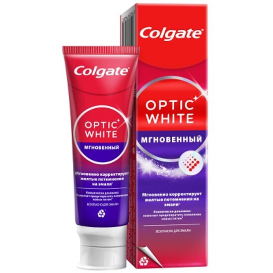 Зубная паста Colgate Оptic White Мгновенный, 75 мл