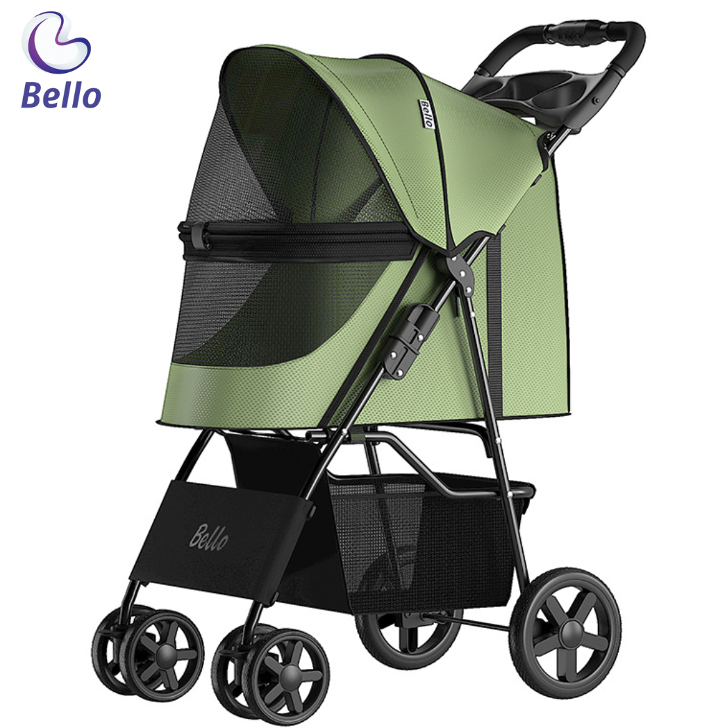 Коляска прогулочная для собак Bello, не съемная, нагрузка до 12 кг