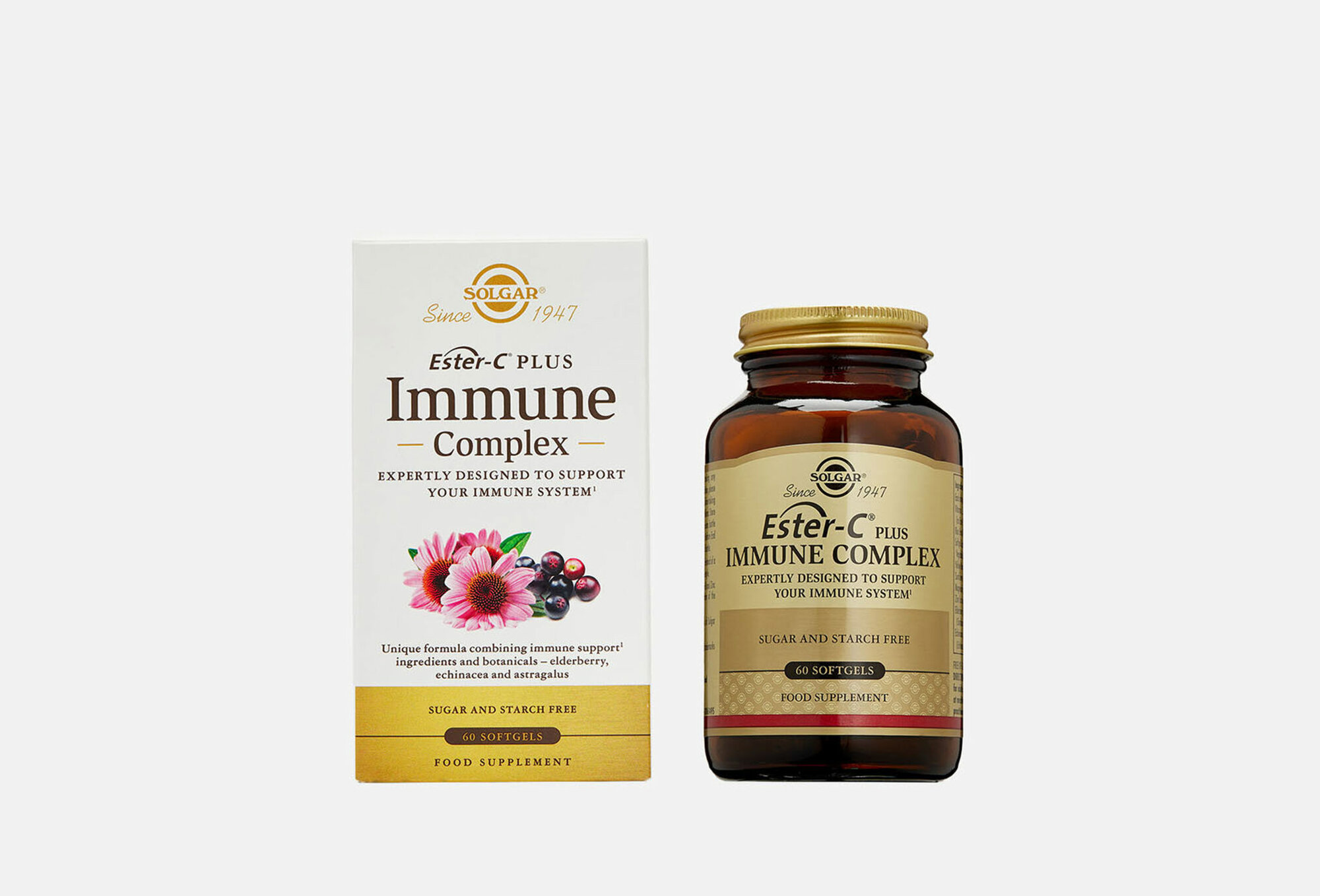 БАД для укрепления иммунитета SOLGAR Ester-C Plus Immune Complex в капсулах