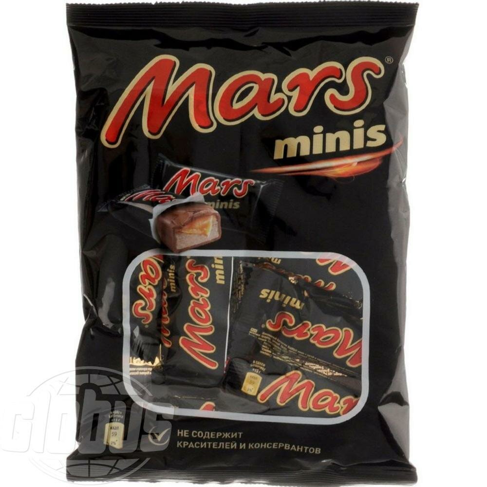 Конфеты MARS Minis c нугой и карамелью, 182г