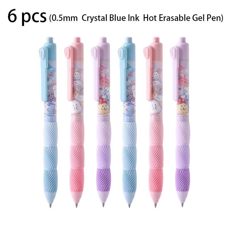 Гелевая ручка Deli Hot Erasable 0,5 мм 6pcs Crystal Blue
