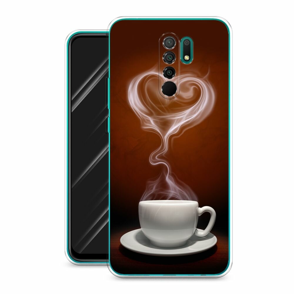 Чехол на Xiaomi Redmi 9 / Сяоми Редми 9 с принтом "Кофейная любовь" — фото 1