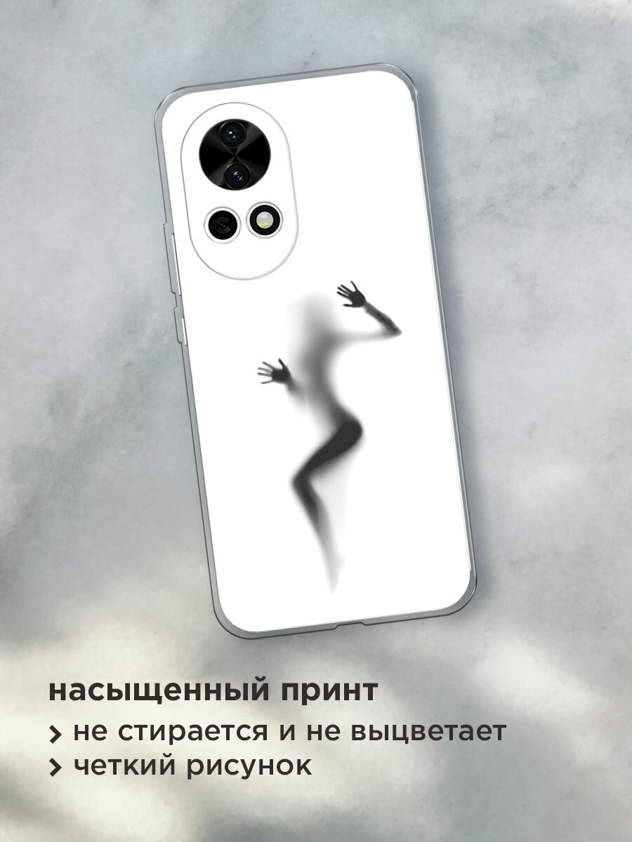 Чехол на Huawei Nova 12/Nova13 / Хуавей Нова 12/Нова 13 с принтом "Девушка в душе" — фото 1