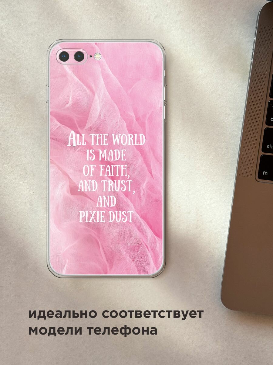 Чехол на Apple iPhone 7 Plus / Айфон 7 Плюс с принтом "Pixie dust - 8 марта" — фото 1