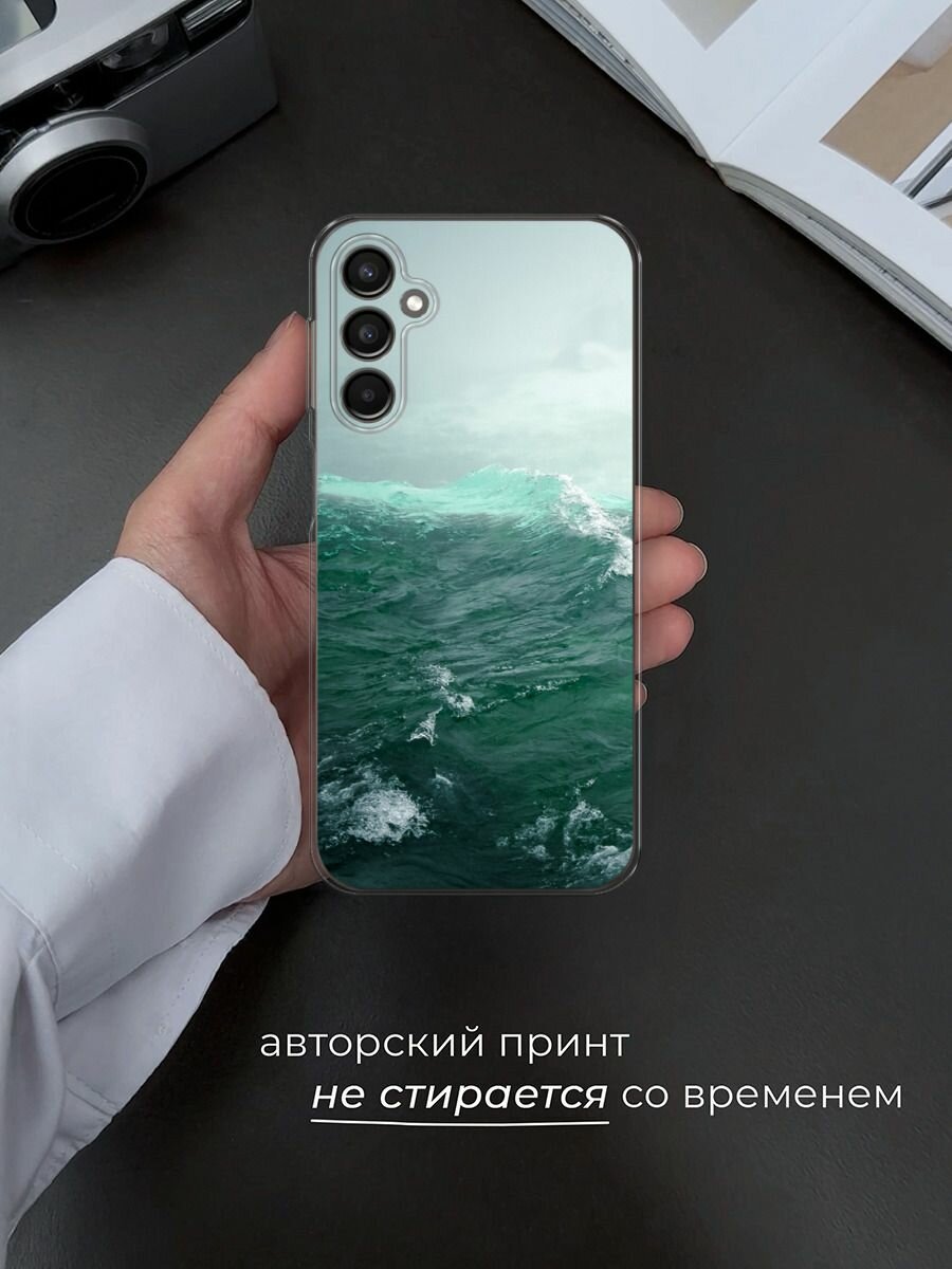 Чехол на Samsung Galaxy A24 / Самсунг Галакси A24 с принтом "Волны 12" — фото 1