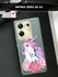 Чехол на Infinix Zero 30 4G / Инфиникс Зеро 30 4G с принтом "Единорог с пионами"...