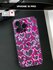 Чехол на Apple iPhone 15 Pro / Айфон 15 Про с принтом "Граффити сердец", прозрач...