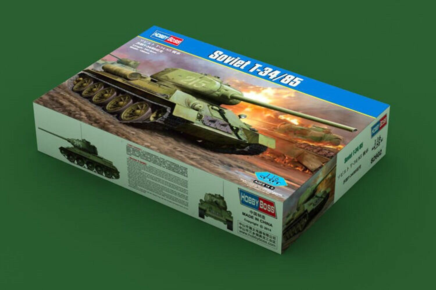 Hobbyboss model kit 82602 1/16 Советский T-34/85 сборная модель танка