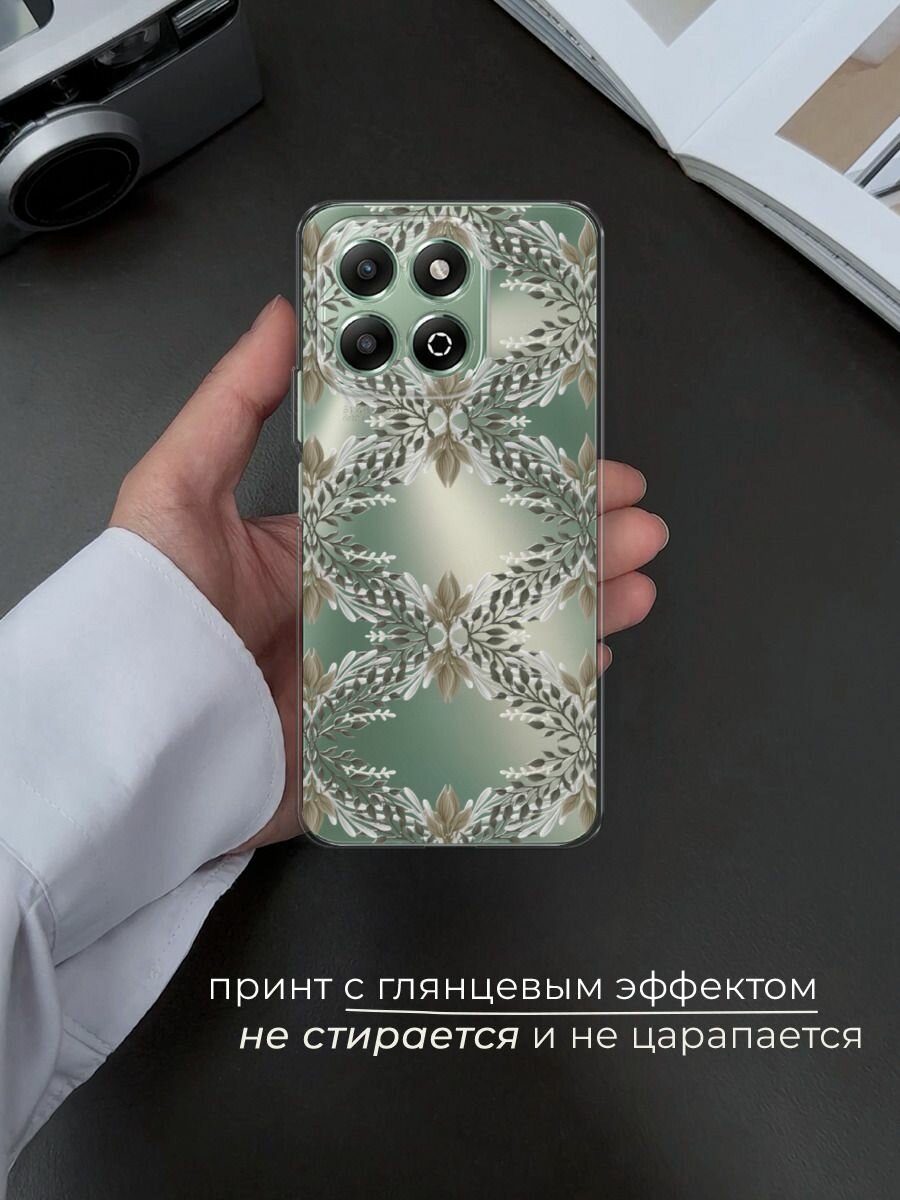 Чехол на Honor X6b / Хонор X6b с принтом "Калейдоскоп цветов" — фото 1