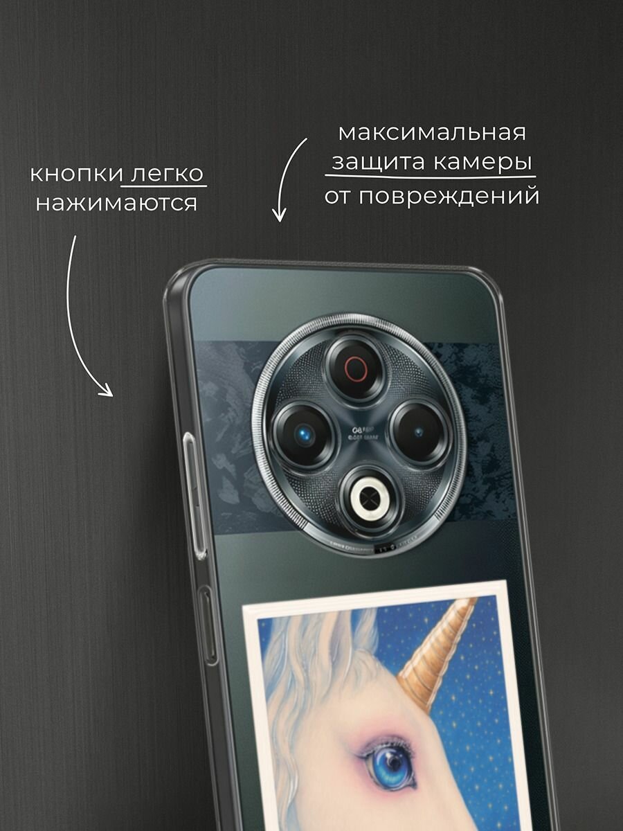 Чехол на Tecno Spark 30 / Текно Спарк 30 с принтом "Глаз единорога" — фото 1