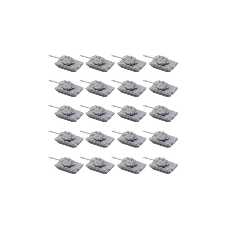 Шуаичи, модели танков T-55AM2, резиновые, 1/2000, набор из 20 штук