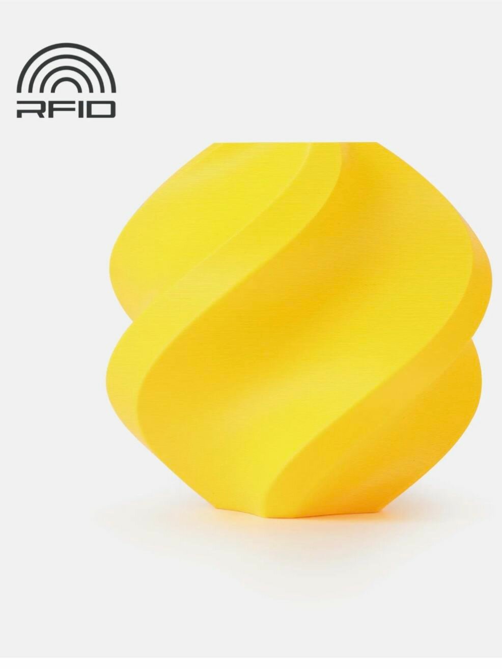 Филамент PETG HF Yellow (жёлтый) пластик для 3D печати Bambu Lab на катушке 1 кг