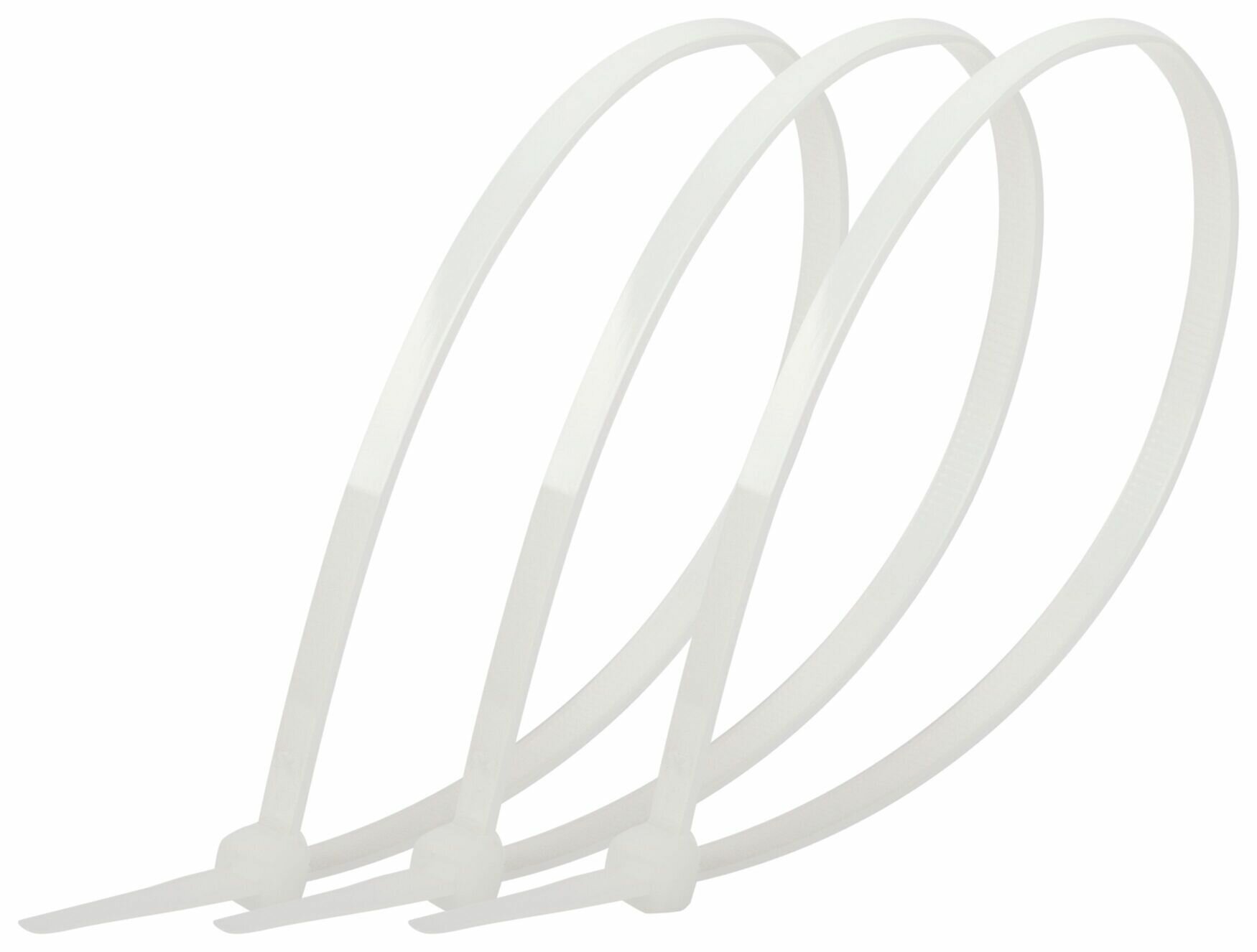 Набор стяжек кабельных Эра Simple, нейлоновые, хомут, 3.6х250 мм, белые, 100 шт
