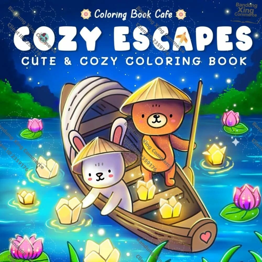 Раскраска антистресс для взрослых и подростков Coco Wyo -COZYESCAPES