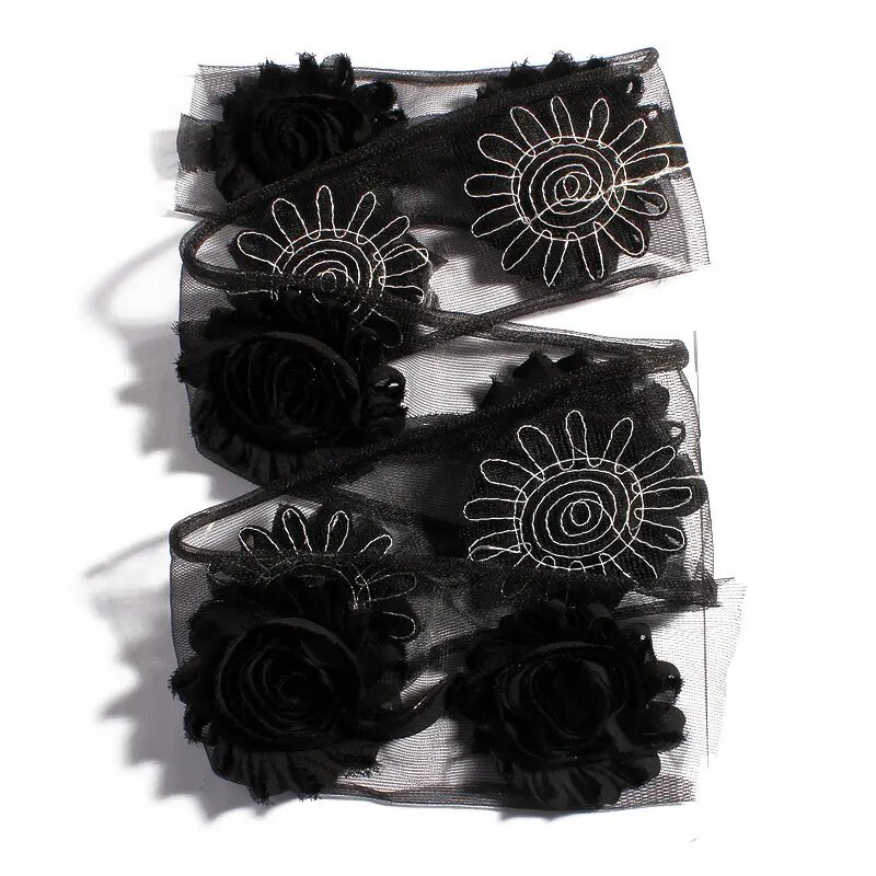 Искусственные розы из полиэстера, 15 цветов Черный, black