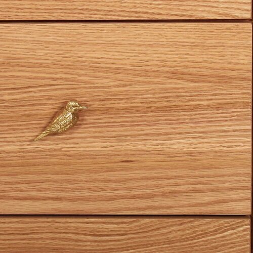 Ручки для дверей Diana's-Hardware латунные с птицей удачи A-Brass bird - Left