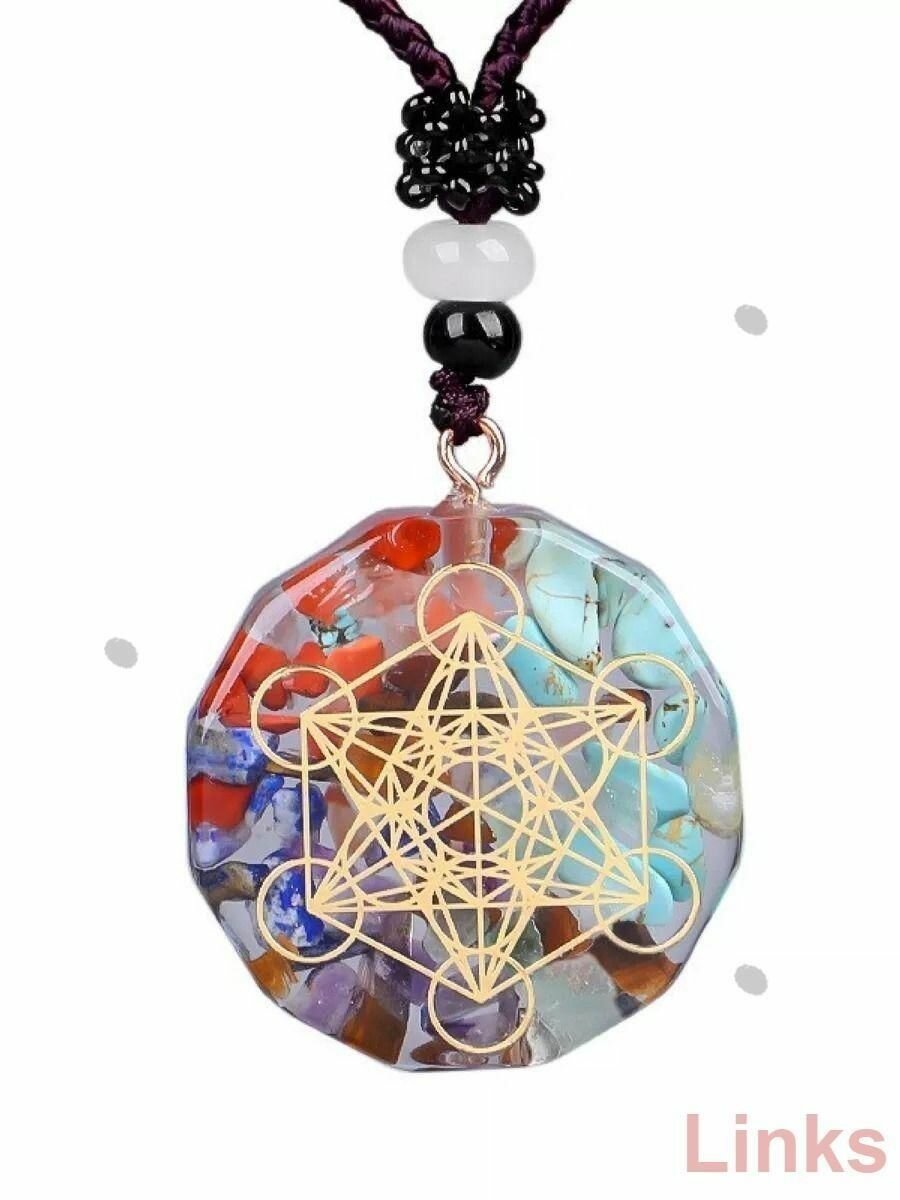 Амулет Куб Архангела Метатрона из оргонита