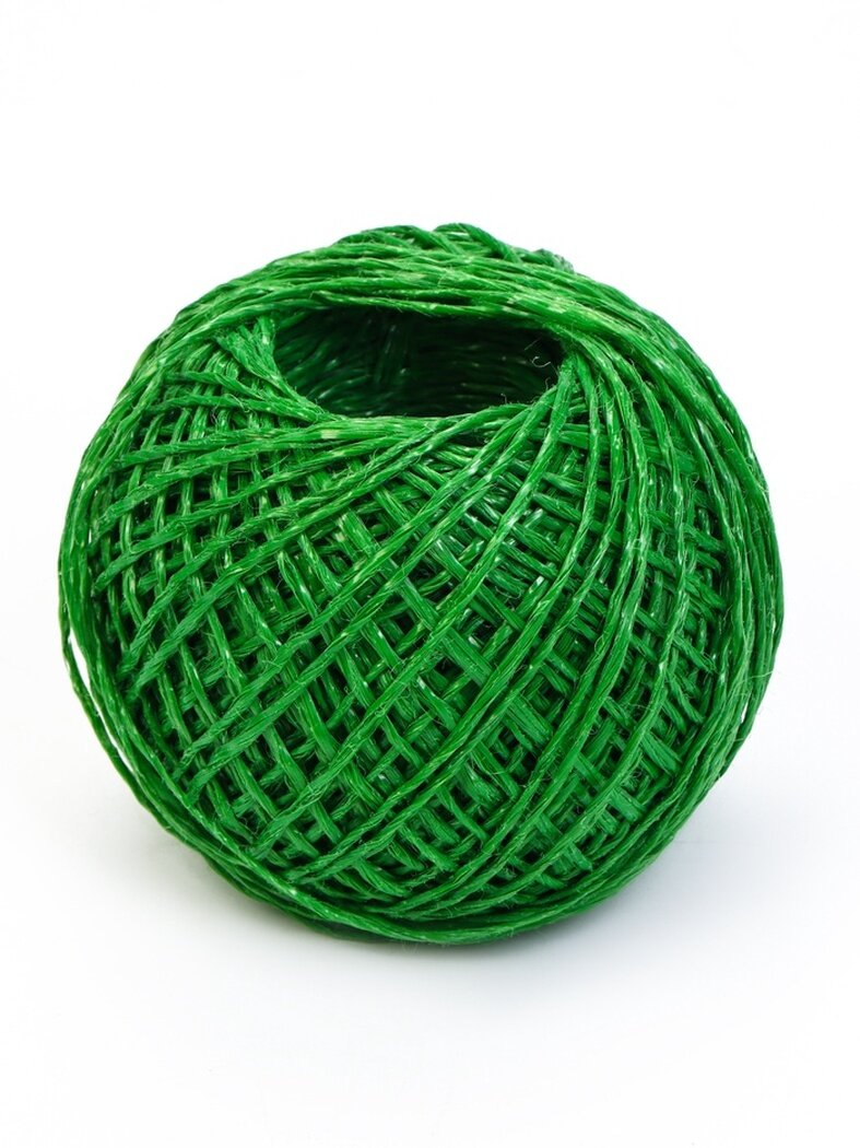 Шпагат Сима-ленд, для подвязки растений, полипропилен, 100м, 500текс, зеленый