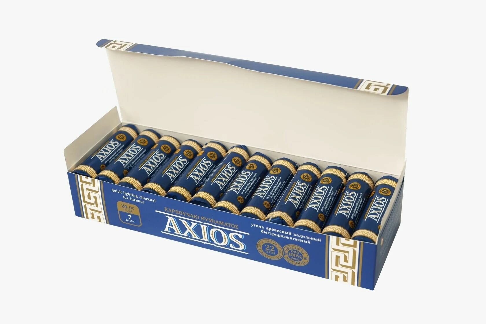 Уголь церковный Axios, диаметр 22 мм