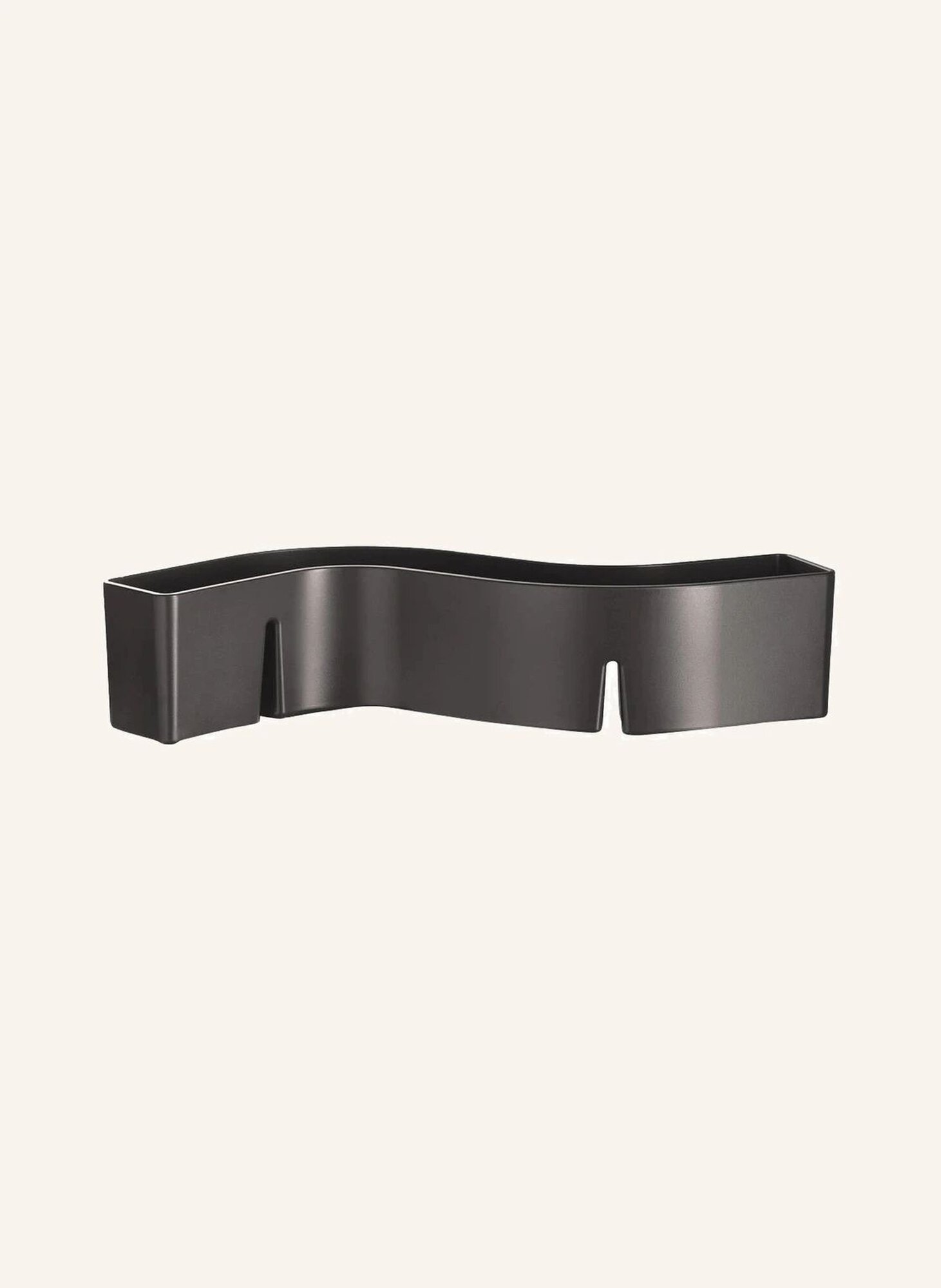 Настольный органайзер VITRA. S-TIDY из абс-пластика, цвет темно-серый, Высота 8 см/ширина 39 см, 957841_1