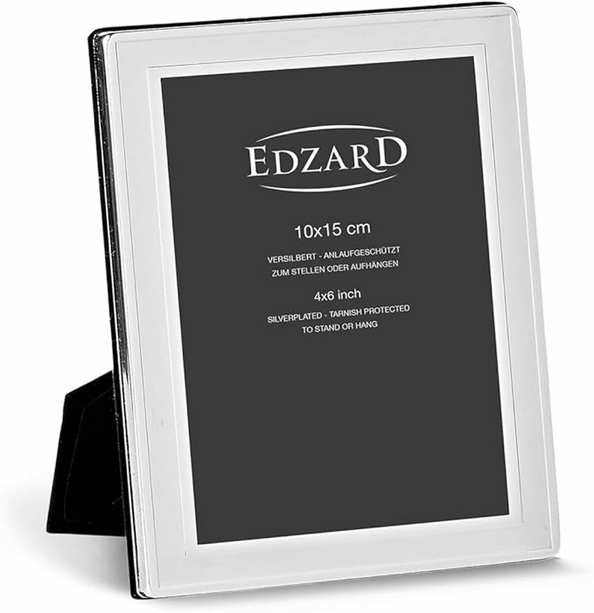Рамка для фотографий Edzard Nardo, размер 10х15 см, цвет серебристый, 4797_EDZARD