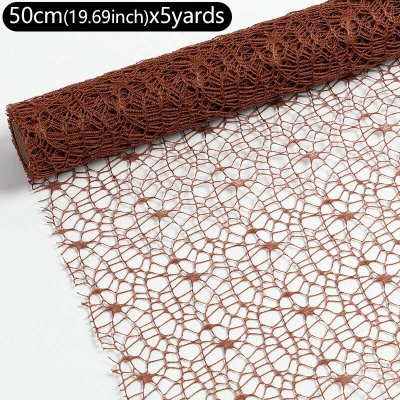 Сетчатая бумага для цветов 5 ярдов Коричневый, dark coffee