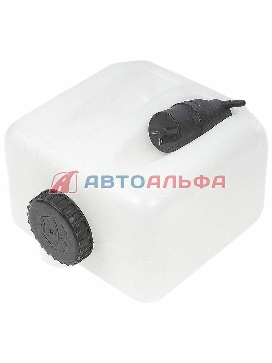 Бачок омывателя 2,5 л. в сборе с насосом ЭНЦ 2,5-24 КАМАЗ, маз, урал, зил, газ, ваз (ООО Технокам г. Набережные Челны)