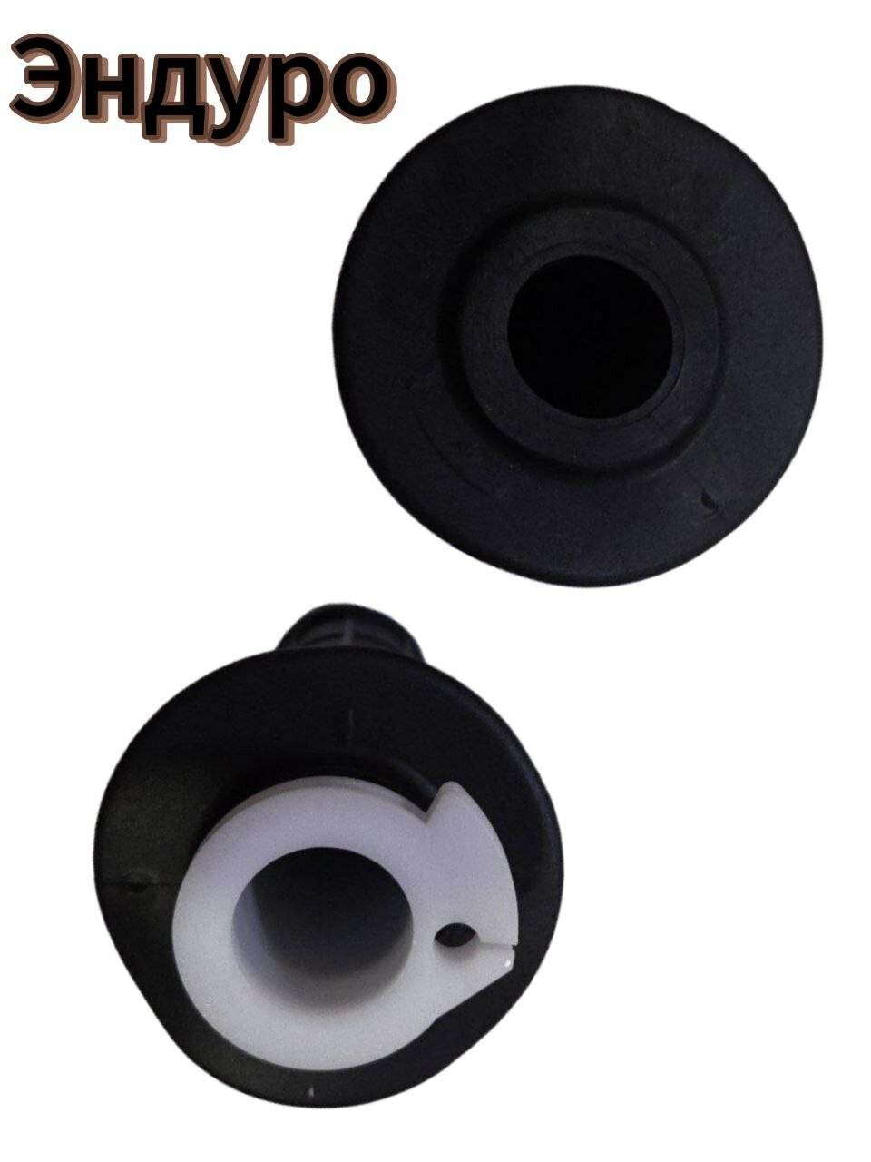 Ручки газа в паре на мотоцикл Эндуро (Грипсы), черного цвета