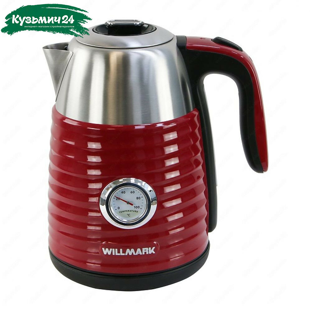 Чайник электрический WILLMARK WEK-1738PST 1.7 л, 2.2 кВт, красный