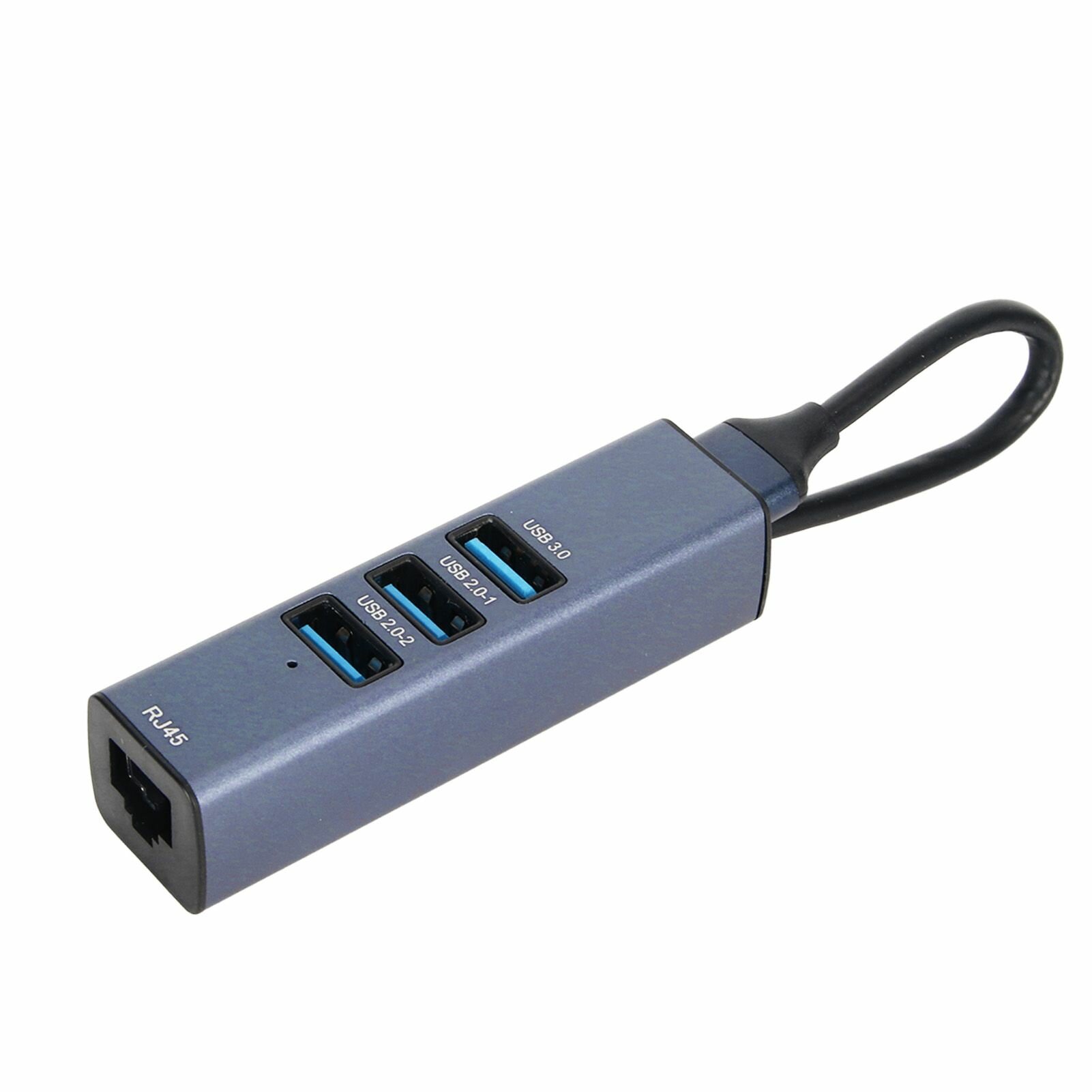 Адаптер USB-Ethernet, 4 порта, 100 Мбит/с, 5 Гбит/с, концентратор USB 3.0 из алюминиевого сплава для ноутбука, настольного планшета