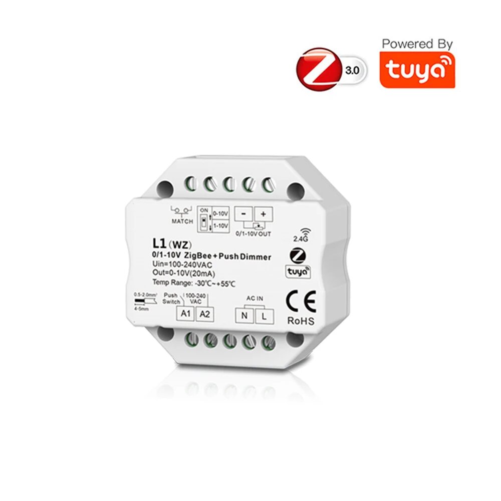 CENFAYA Zigbee диммер 0/1-10V, 110В/220В, Цвет: 1 Piece