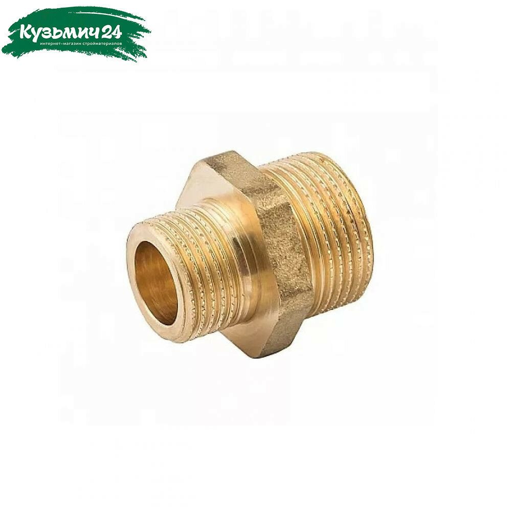 Ниппель резьбовой Elsen 1"-1 1/2", НР-НР, EBF29.10112, переходной, латунь