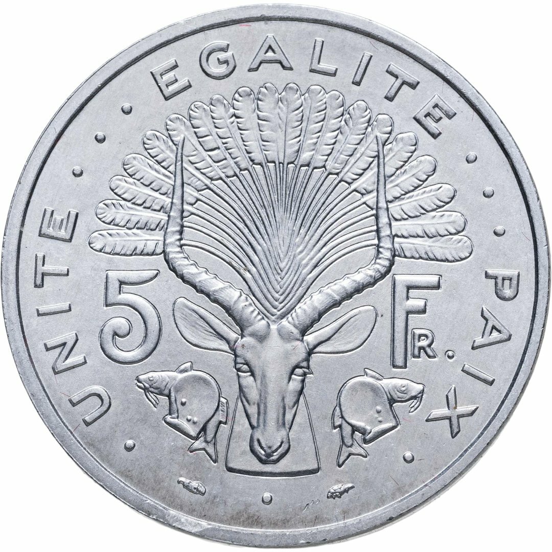 Джибути 5 франков (francs) 1991