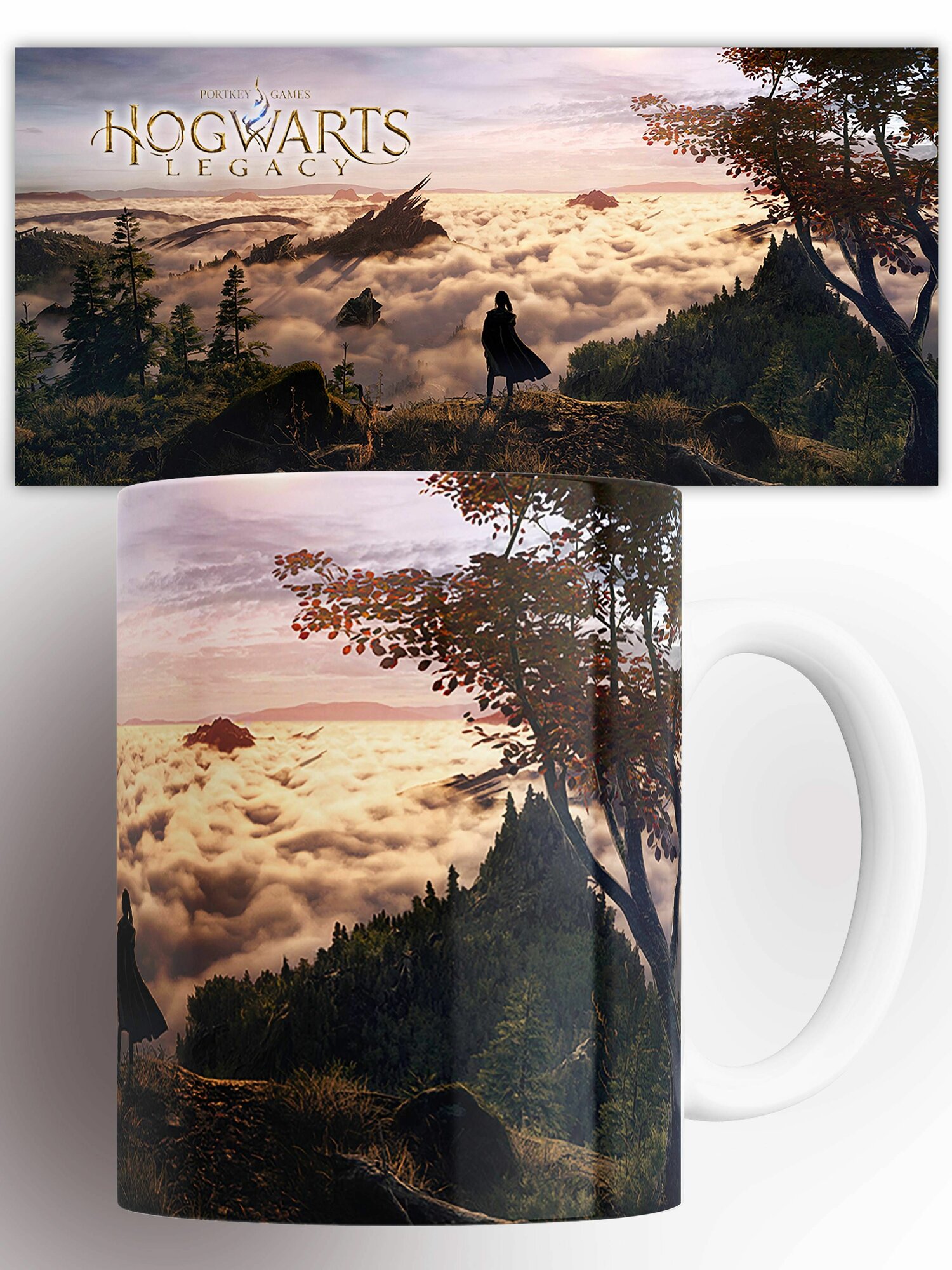 Кружка Hogwarts Legacy Хогвартс Наследие компьютерная игра , на подарок , с принтом 330 мл