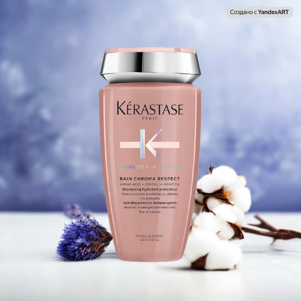 Kerastase Bain Chroma Respect Шампунь-ванна для увлажнения и защиты окрашенных и поврежденных тонких волос - 250мл