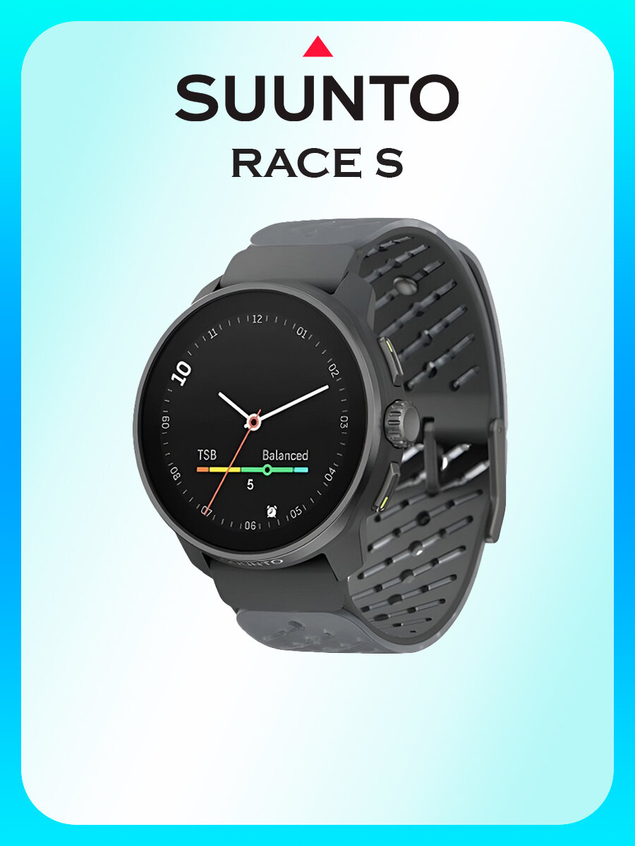 Влагозащитные спортивные часы SUUNTO Race S, SS051104000, Titanium