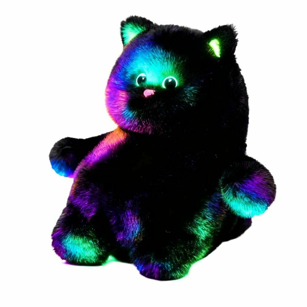 Мягкая игрушка ночник кот плюшевый Пухляш